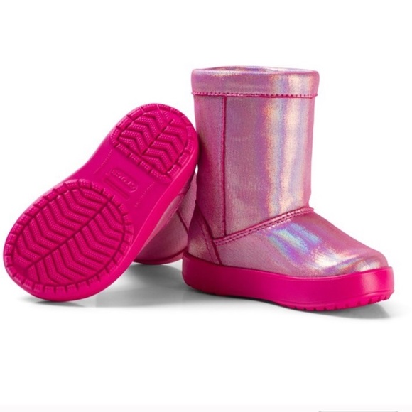CROCS | Shoes | Final Price Crocs Candy Pink Kids Boots | Poshmark